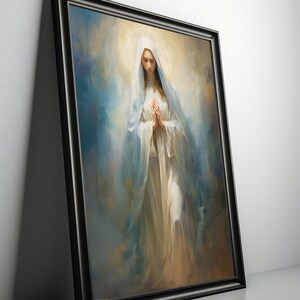 Our Virgin Maria, Mother of God Poster, Saint Mary Art, Holy, Gift for ...