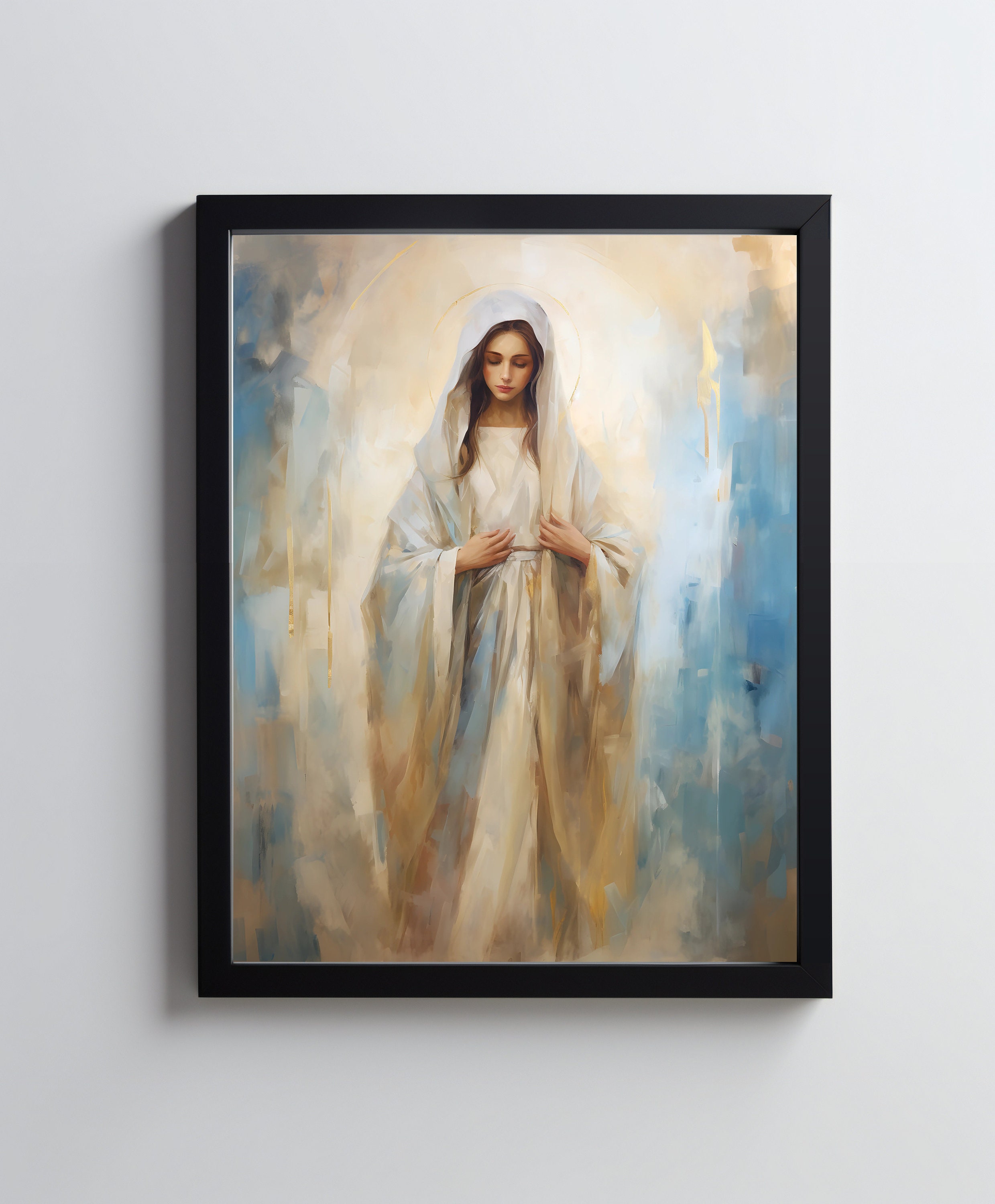 Our Virgin Maria, Mother of God Poster, Saint Mary Art, Holy, Gift for ...