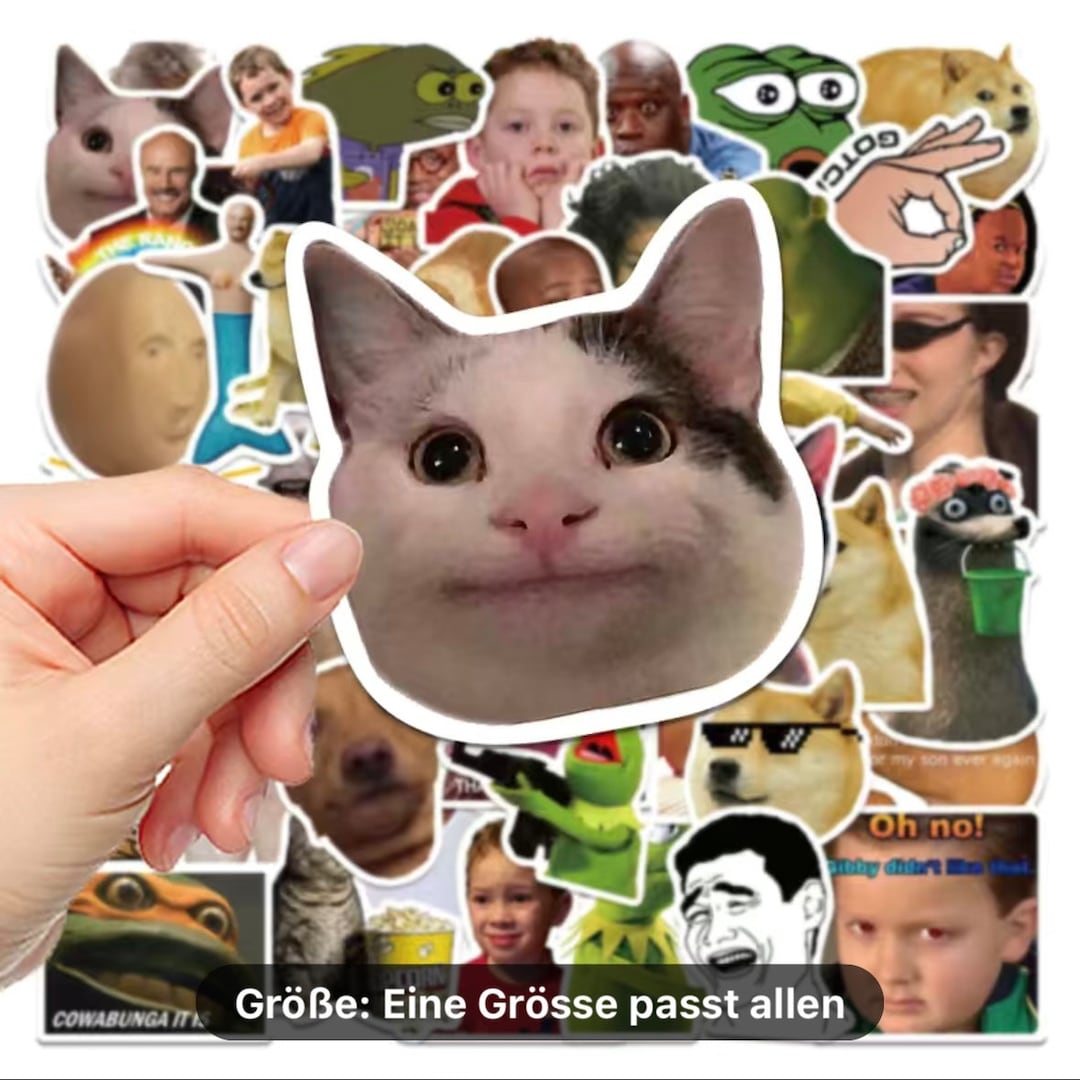 50Stk. Meme Sticker Funny Memes Aufkleber Lustig - Etsy.de