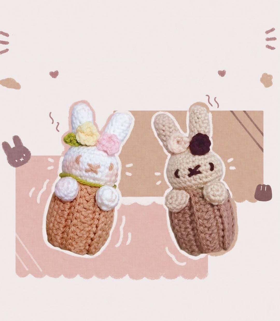 Miffy Cannoli Crochet Pattern | Amigurumi Bunny Food (PDF Digital ...