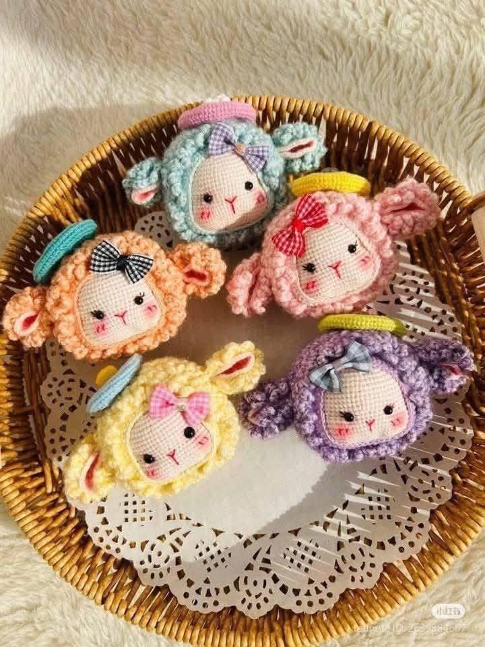 Crochet Sheep Keychain Pattern – DIY Amigurumi Lamb Bag Charm – PDF ...