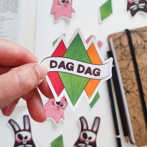 Sticker Dag Dag Plumbob the Sims - Etsy