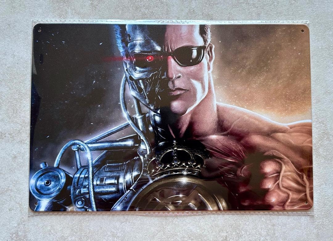 The Terminator T-800 Metal Sign Man Cave Bar Garden Pub Bedroom Movie ...