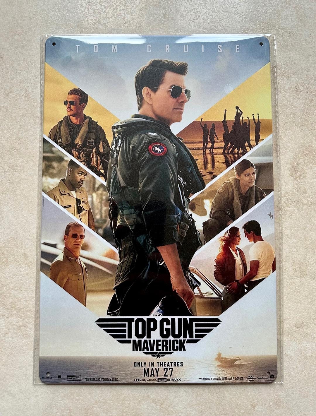 Top Gun Maverick Tom Cruise Metal Sign Man Cave Bar Garden Pub Bedroom ...