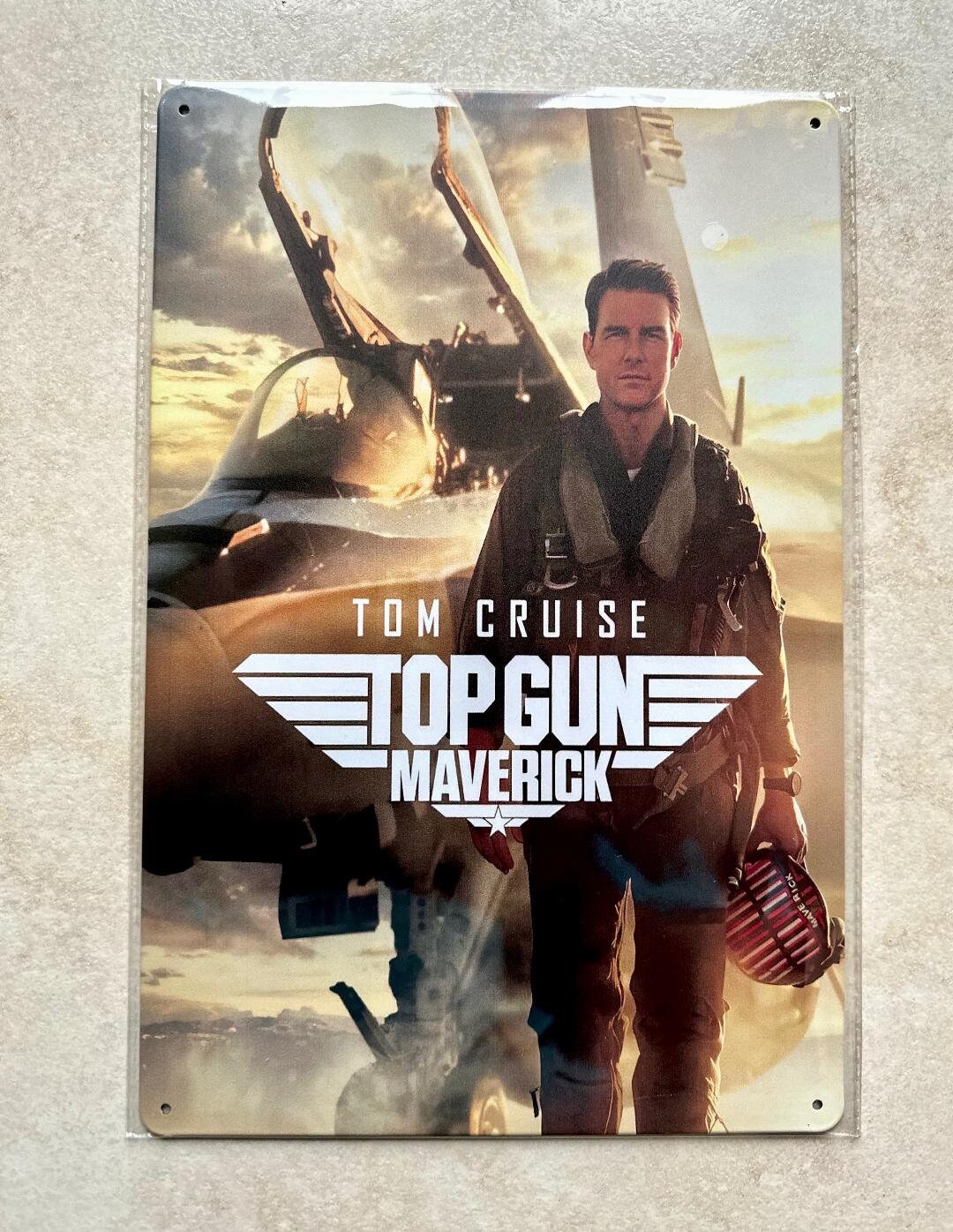 Top Gun Maverick Tom Cruise Metal Sign Man Cave Bar Garden Pub Bedroom ...