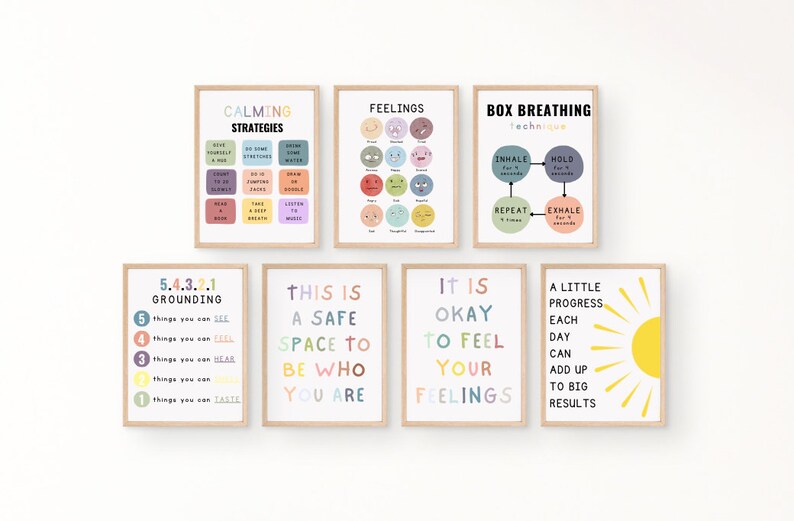 Calming Corner Poster Bundle, Instant Download, Social Emotional ...