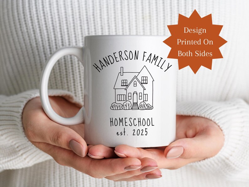 Personalized Homeschool Mom Mug: Custom Family Coffee Cup - Etsy