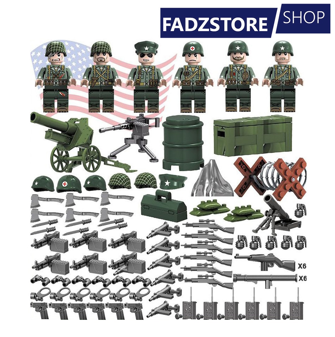World War II US Military Soldiers Mini Figures New Set - Etsy