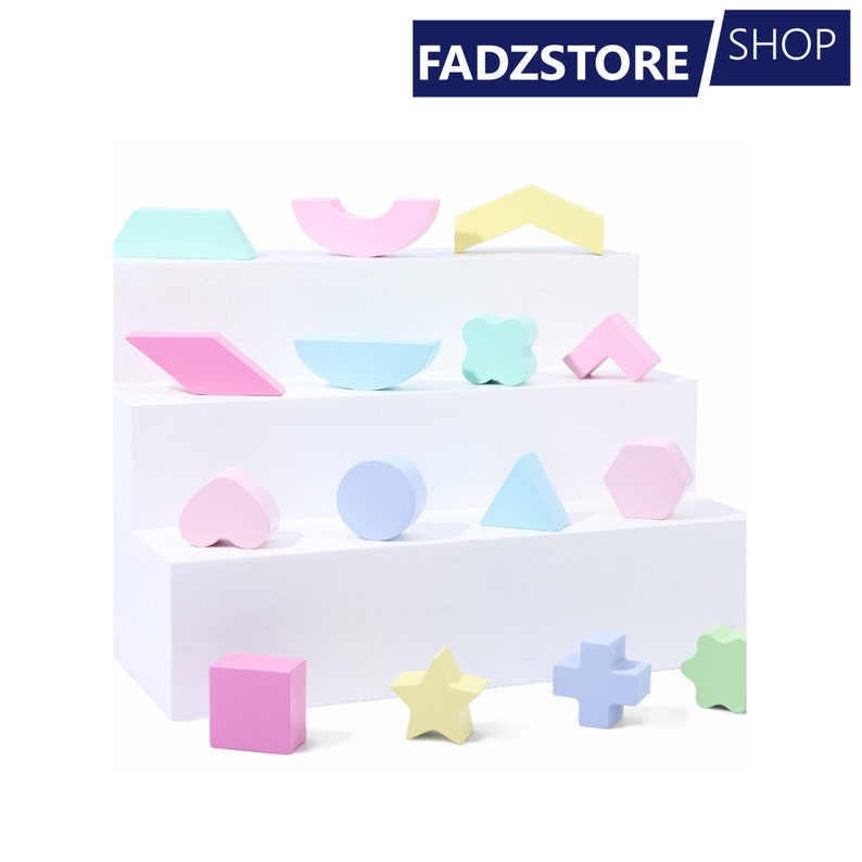 Wooden Shape Sorter With Shapes, Educational Toy for Toddlers, Cute ...