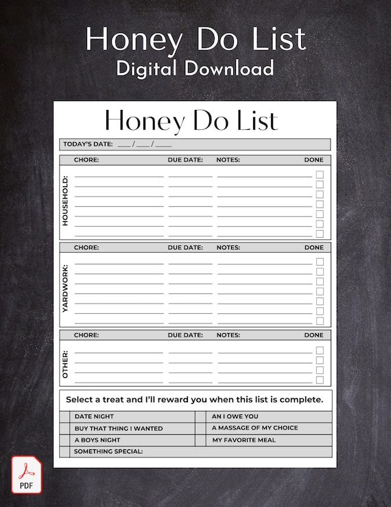 Honey Do List Printable Printable To Do List! Fablouise