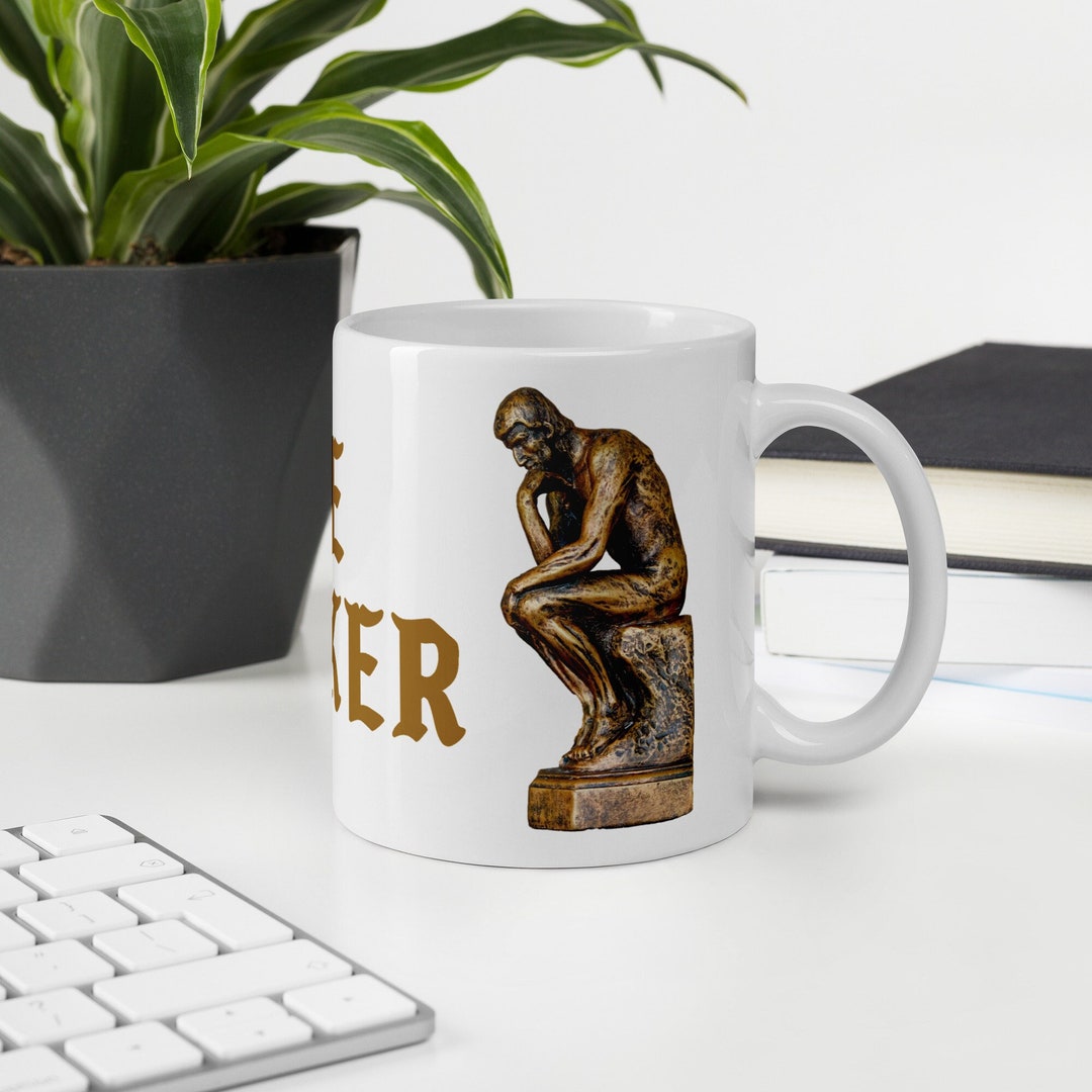 Funny Meme the Thinker Statue Mug, Meme Mug, Funny Mugs, Gift for Him ...