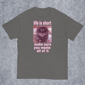 Funny Cat Meme T-shirt, Cats Dank Memes Tee, Freaky Unhinged Tshirt ...