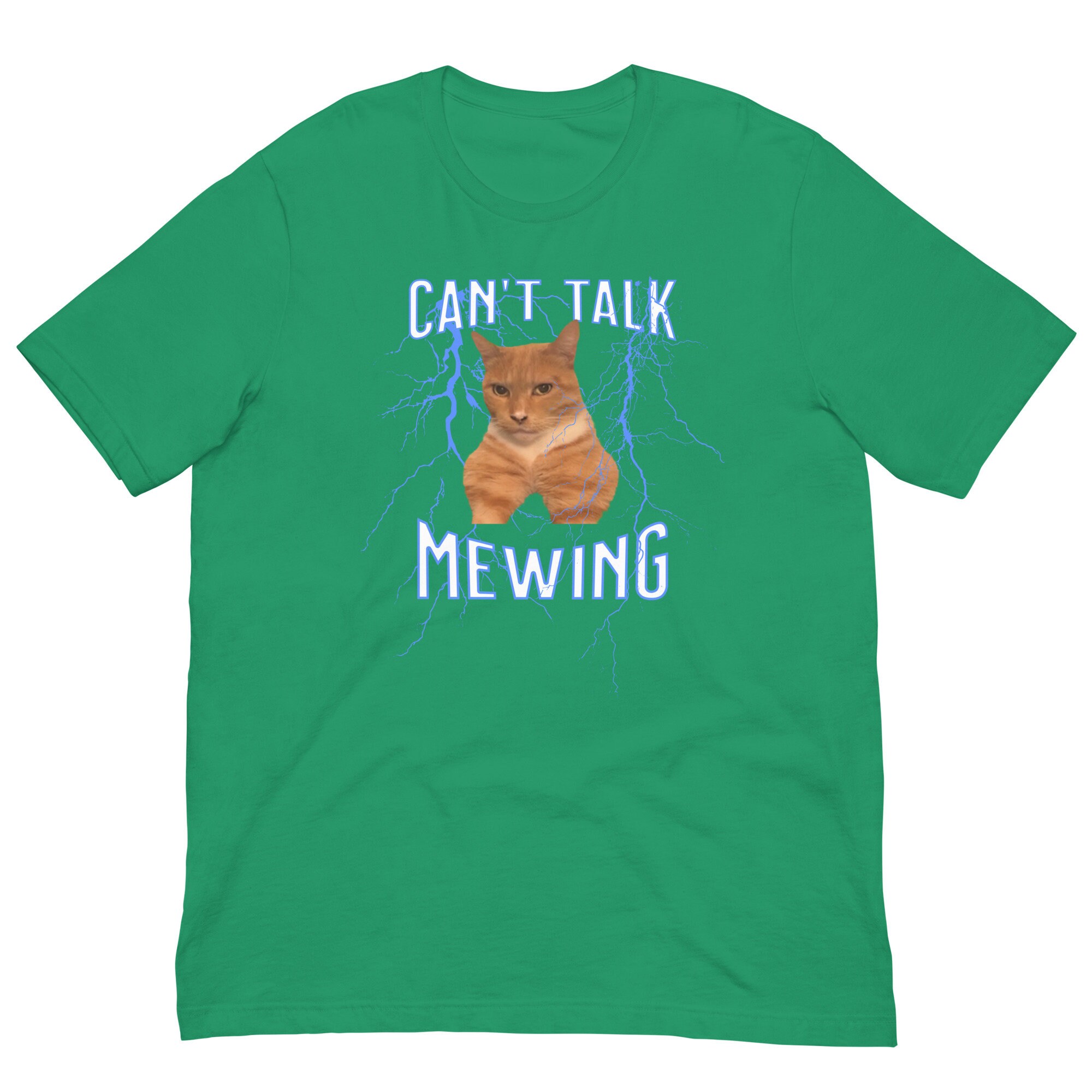 Can't Talk I'm Mewing Funny Cat Meme Shirt, Mewing Cat Tee, Mogger T ...