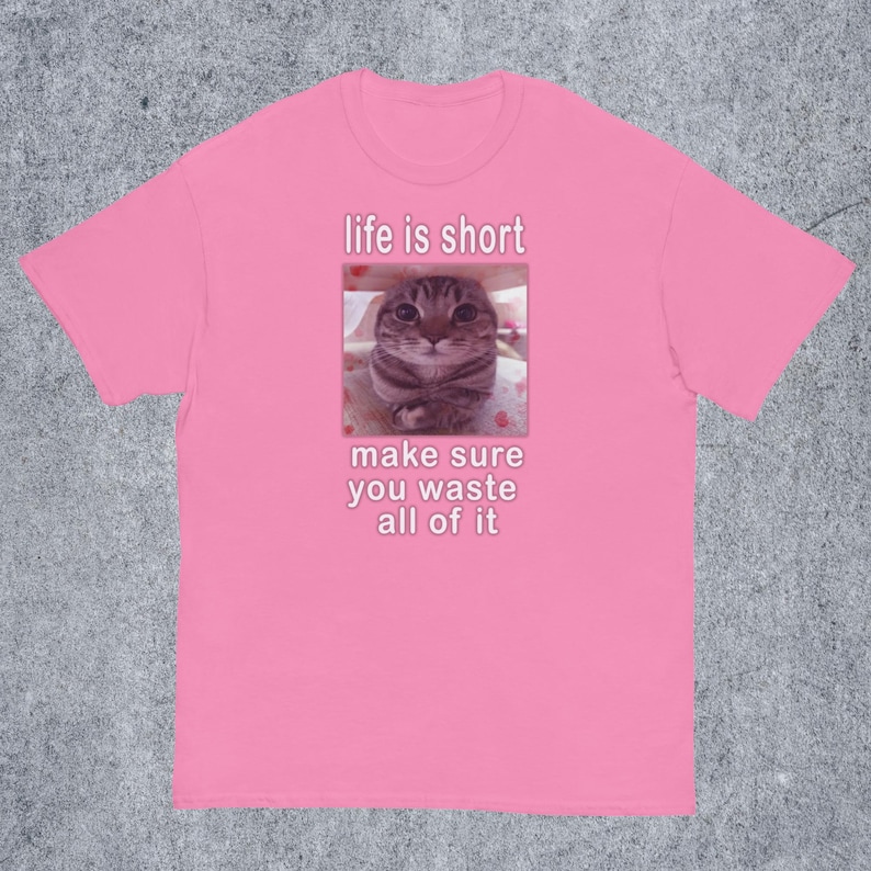 Funny Cat Meme T-shirt, Cats Dank Memes Tee, Freaky Unhinged Tshirt ...