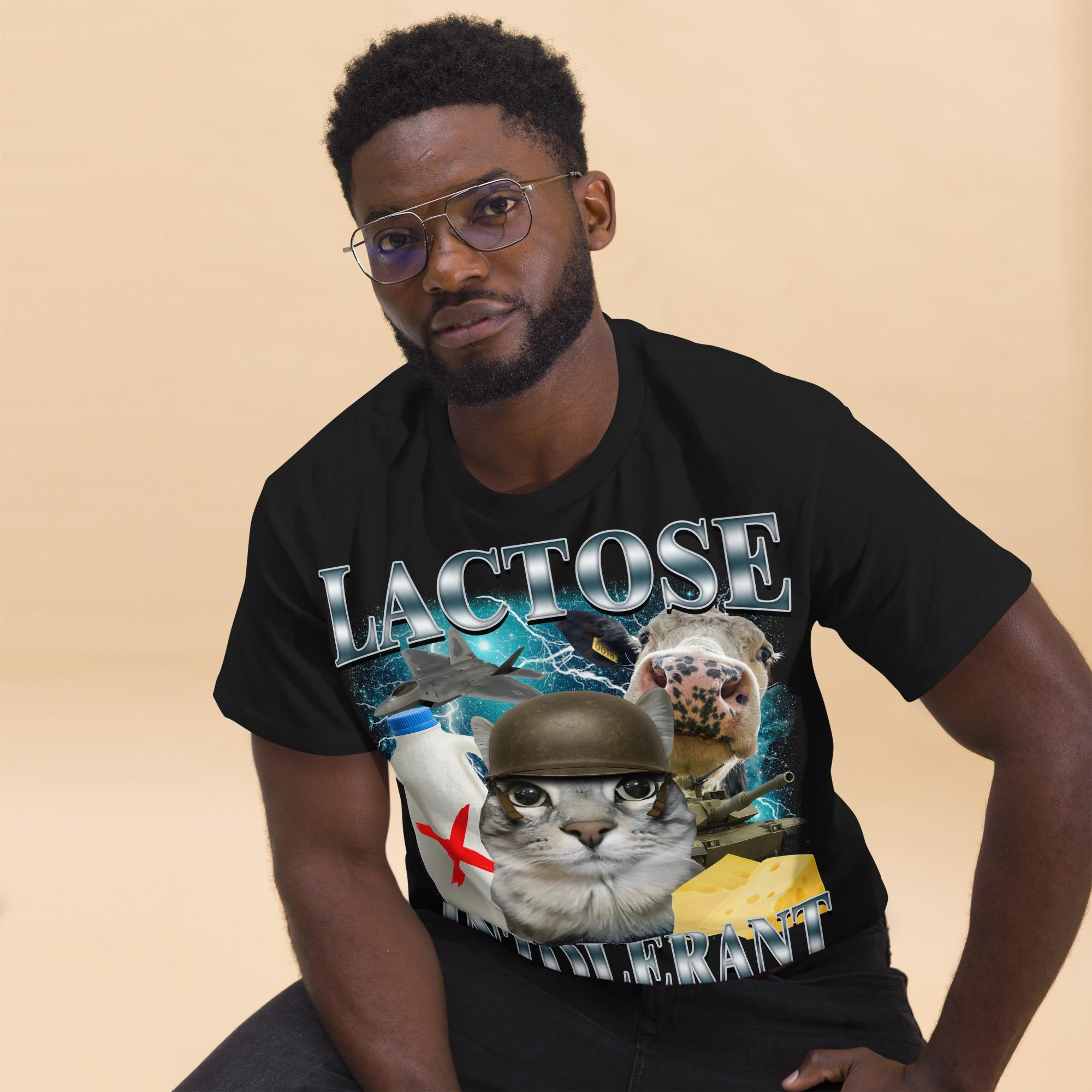 Lactose Intolerant Funny Cat Meme T-shirt, Comfort Colors Shirt, Stupid ...