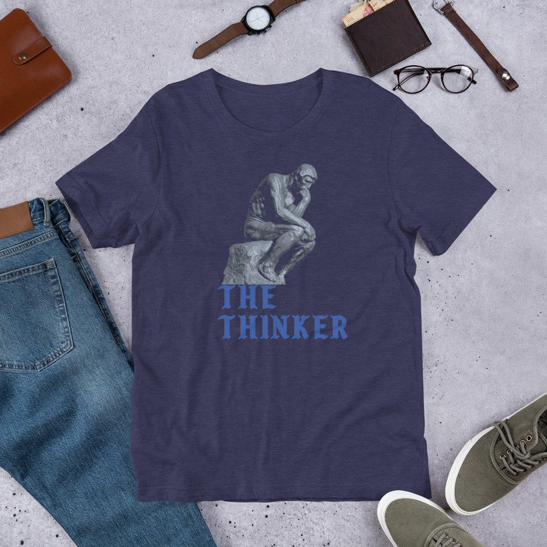 The Thinker Shirt, Funny Meme Shirt, Alt Graphic Tee, Grunge Clothing ...