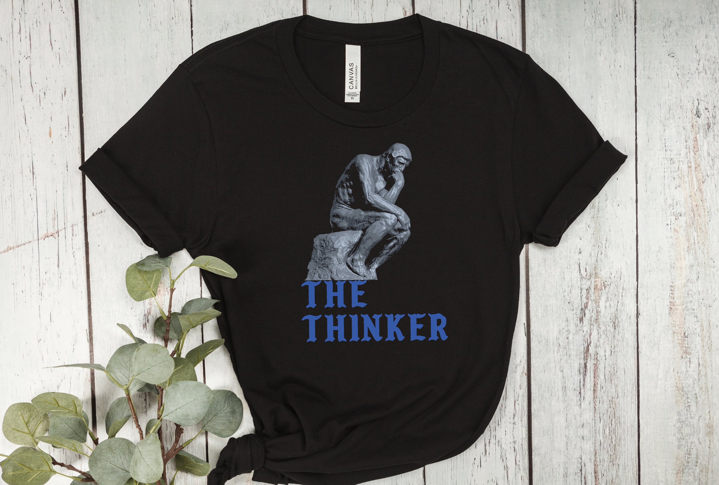 The Thinker Shirt Funny Meme Shirt Alt Graphic Tee Grunge - Etsy