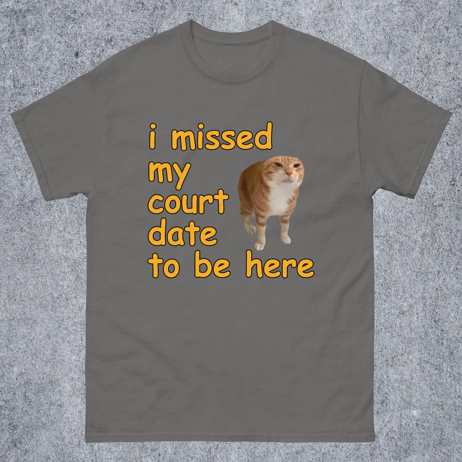 I Missed My Court Date to Be Here Funny Cat Meme T-shirt Gift for Woman ...
