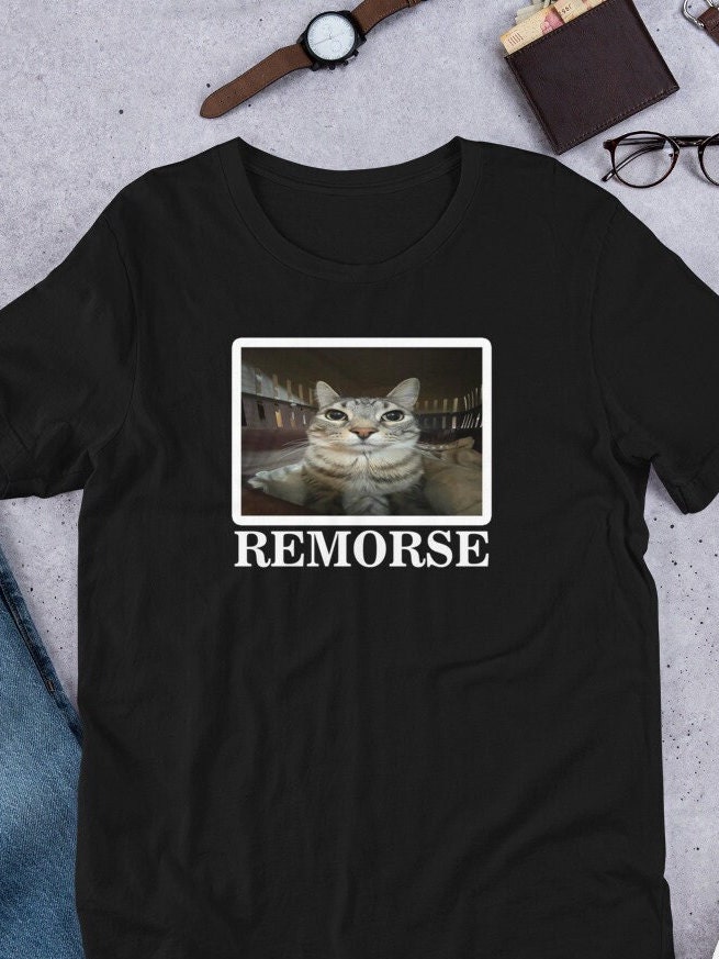 REMORSE Funny Cat Meme Shirt, Cat Tshirt, Gift for Car Lover, Goofy Ahh ...