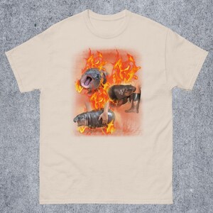 Funny Moo Deng Dank Meme Tee Shirt Gift for Woman and Man, Ugly Shirts ...