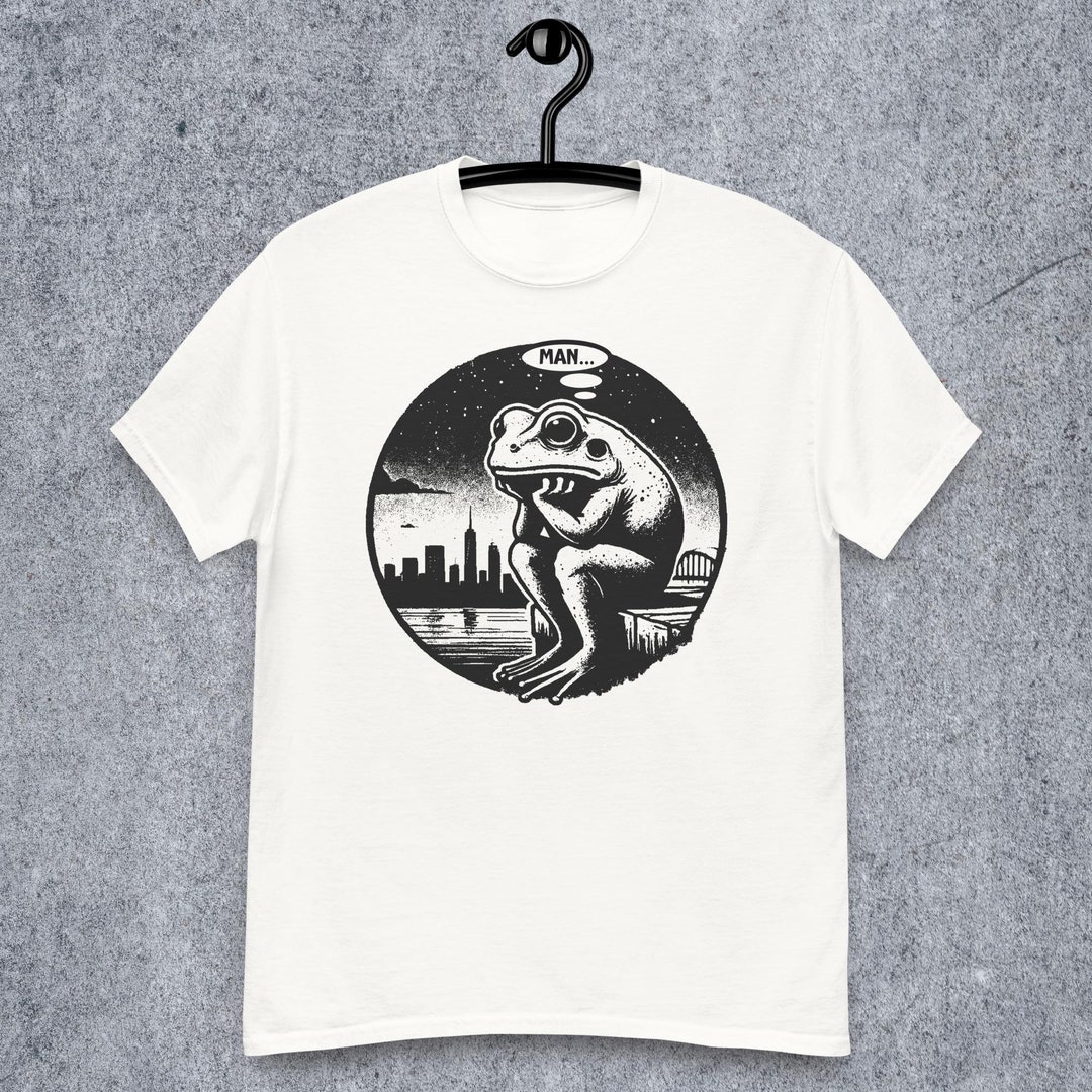 Funny Frog Meme T-shirt, Vintage Graphic Grunge Tee, Frogs Shirt ...