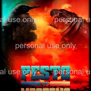 Pesto the Penguin Vs Moo Deng Funny Dank Meme DTG Files PNG Gift for ...