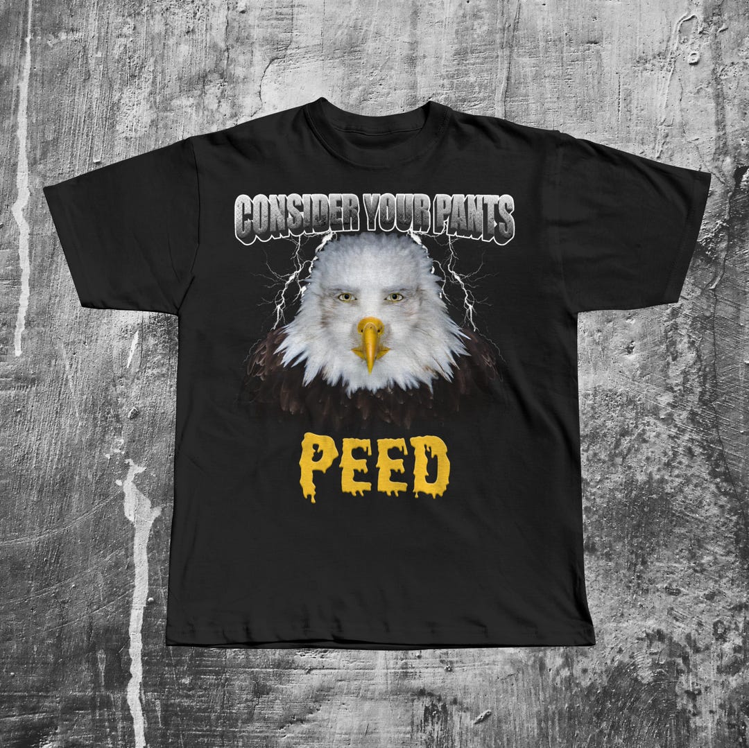 Consider Your Pants Peed Funny Staring Eagle Meme T-shirt, Brainrot ...