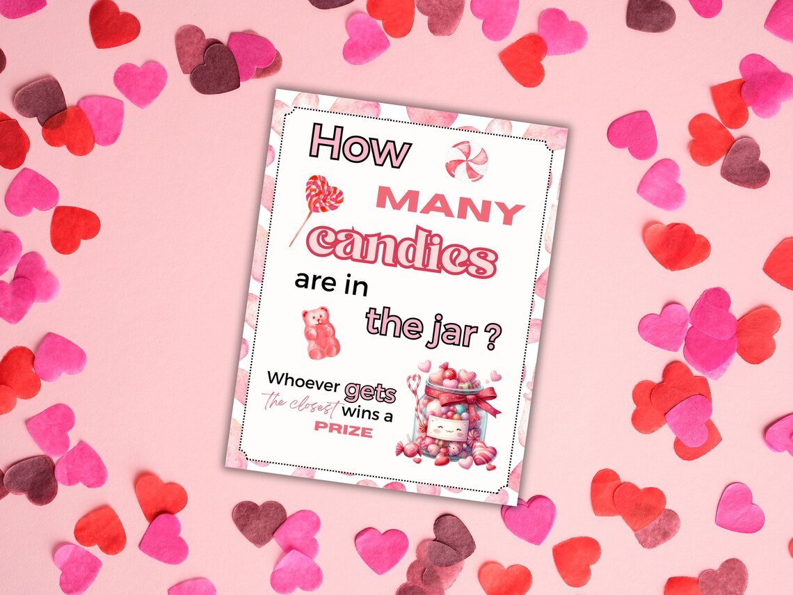 Candy Guessing Game: Party, Office, Classroom (PDF) - Etsy