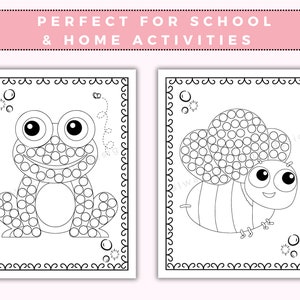 Spring Dot Marker Pages, Do A Dot Marker Coloring Preschool and Daycare ...