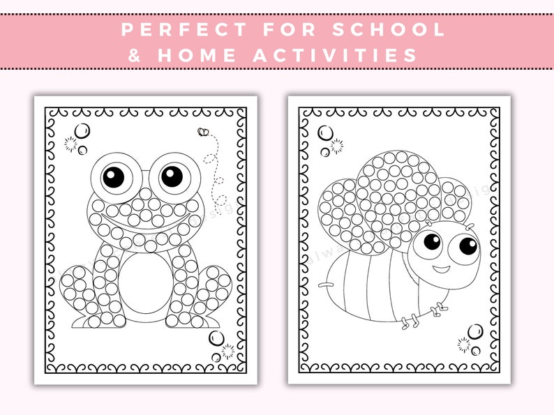 Spring Dot Marker Pages, Do A Dot Marker Coloring Preschool and Daycare ...