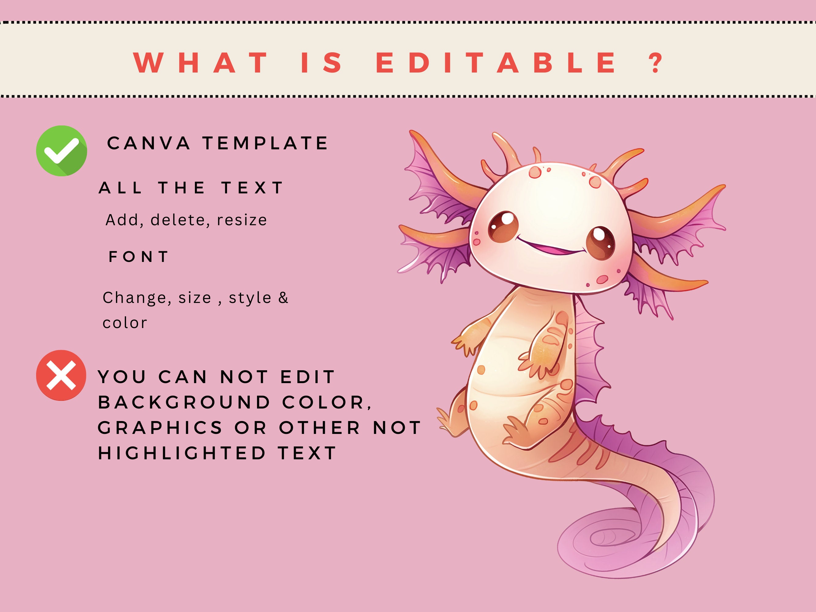 Axolotl Birthday Invitation, Editable Axolotl Birthday Invitation ...