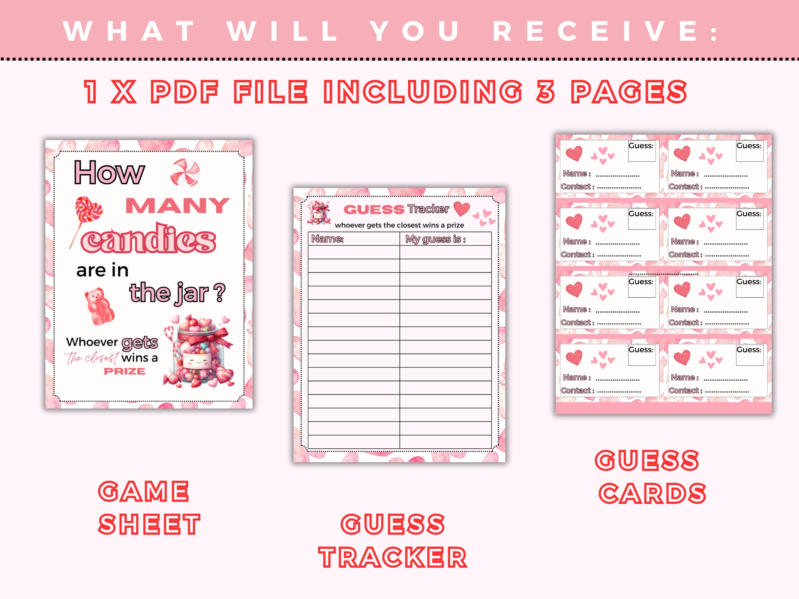 Guess How Many Candy Are in the Jar, How Many Candies Are in the Jar ...