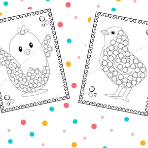 Spring Dot Marker Pages, Do A Dot Marker Coloring Preschool and Daycare ...