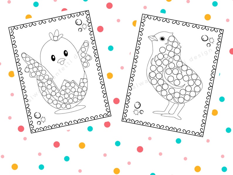 Spring Dot Marker Pages, Do A Dot Marker Coloring Preschool and Daycare ...