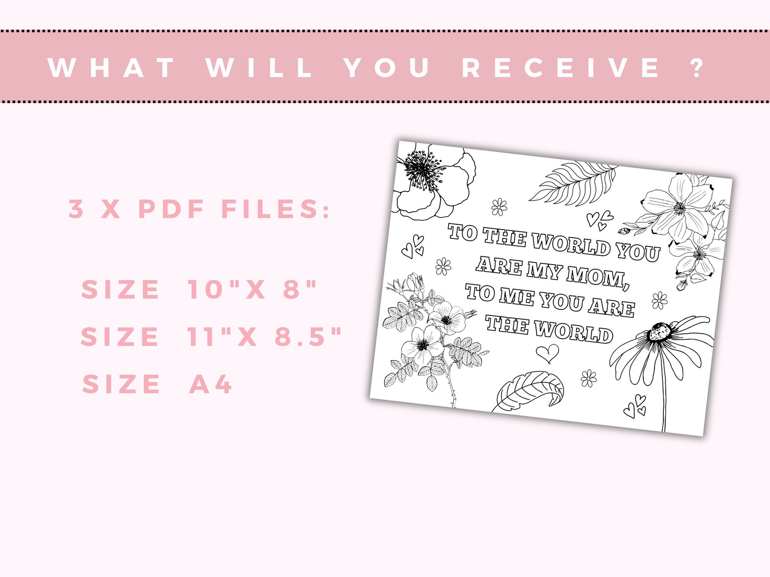 Mothers Day Printable Activity, Coloring Page for Kids, Mother's Day ...