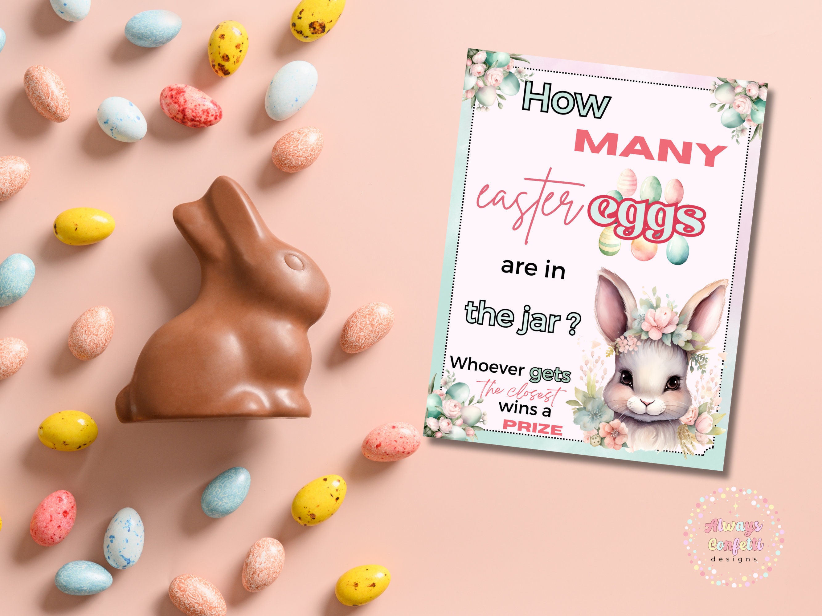 Easter Egg Guessing Game: Printable Party Activity (PDF) - Etsy Australia