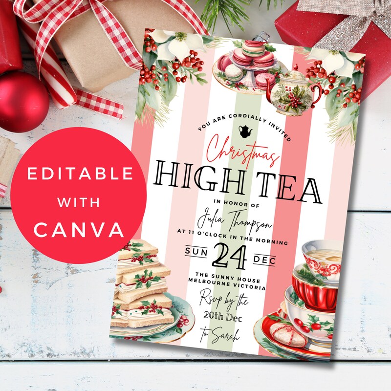 Christmas Tea Party - Etsy