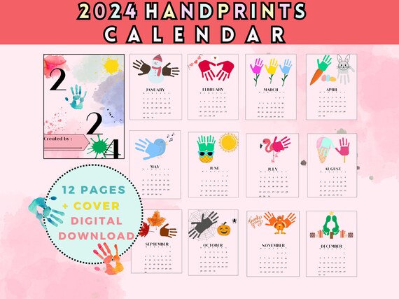 September Handprint Calendar Hand Prints