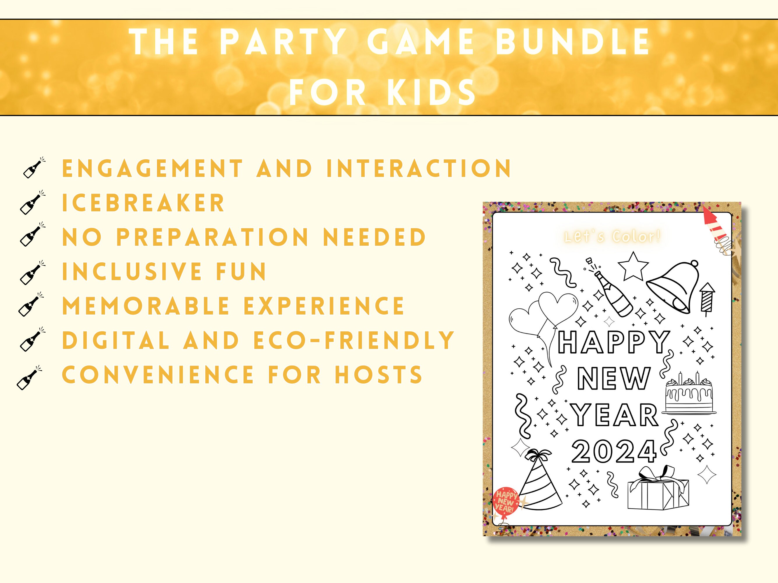 New Year's Games Mega Bundle for Kids and Adults, New Year's Eve Party ...