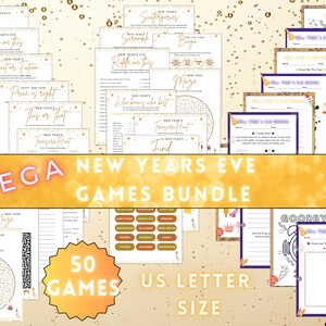 New Year's Games Mega Bundle for Kids and Adults, New Year's Eve Party ...