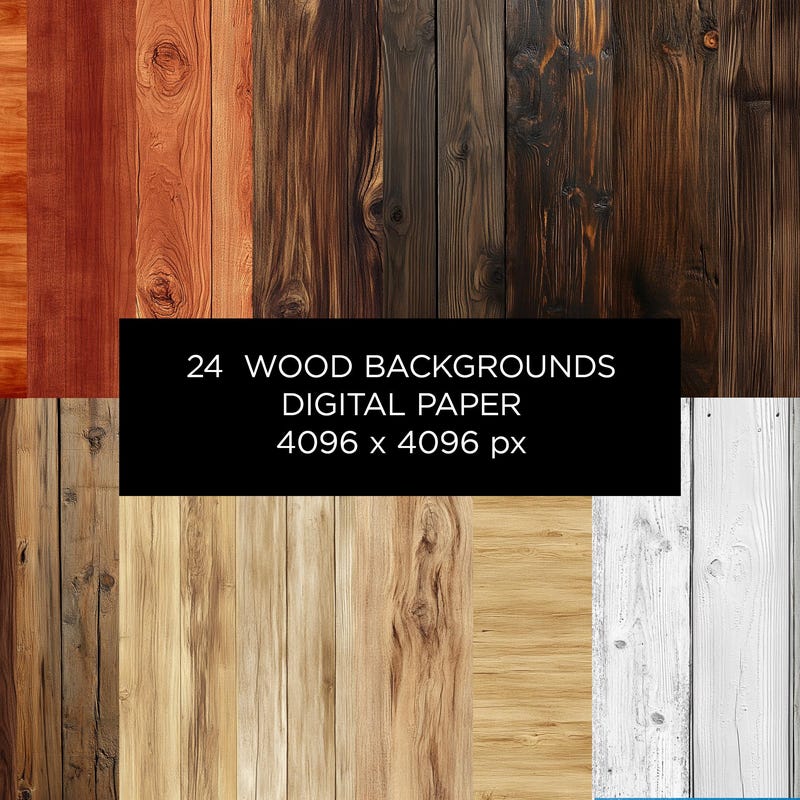 Wood Digital Paper - Etsy