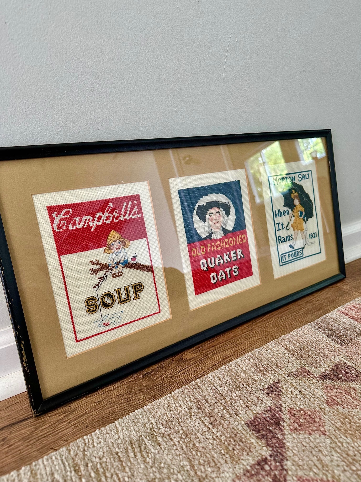 Vintage Needlepoint Campbells Soup Quaker Oats Morton Salt - Etsy