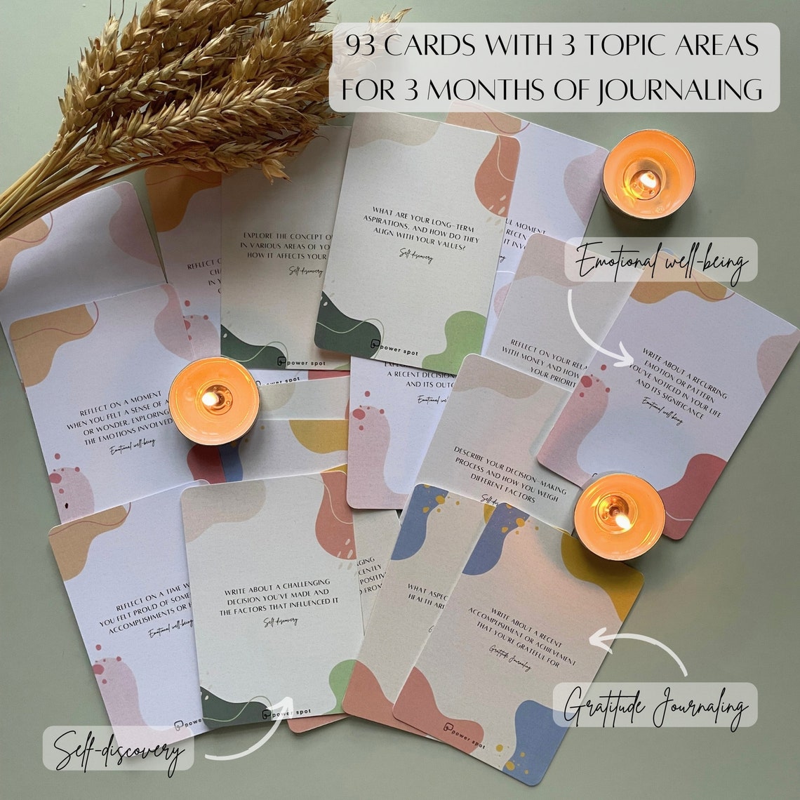 Journaling Prompts Cards to Guide and Focus | Emotional Regulation ...