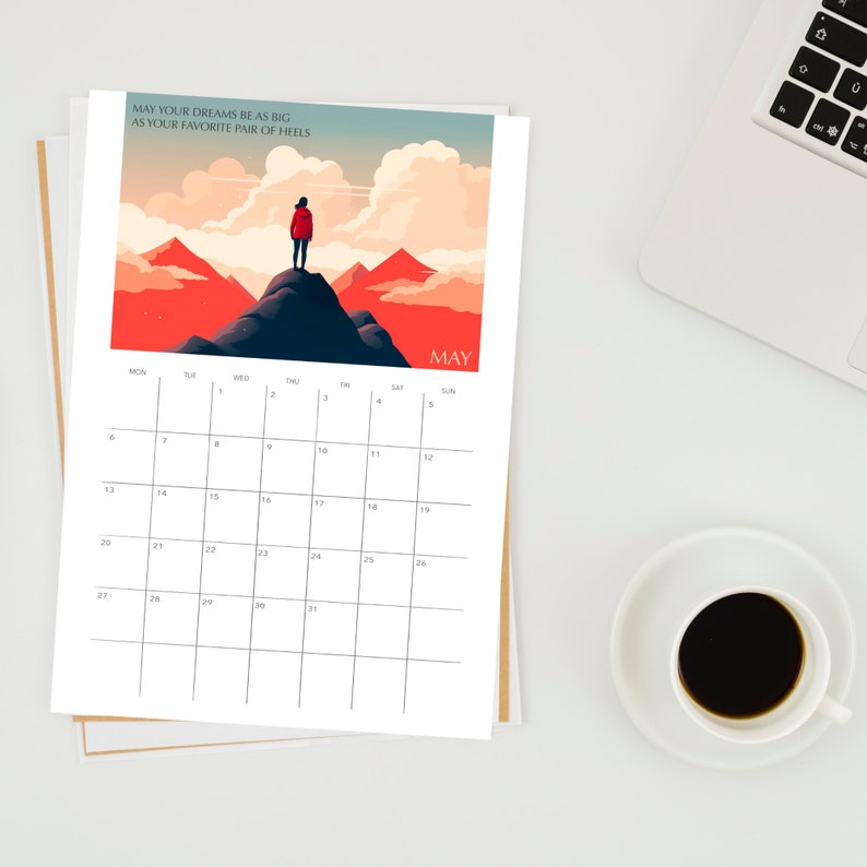 2024 Female Empowerment Digital Calendar Planner, Female Energy ...