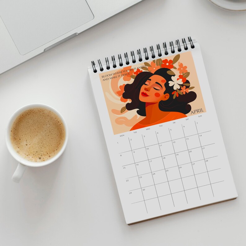 2024 Female Empowerment Digital Calendar Planner, Female Energy ...