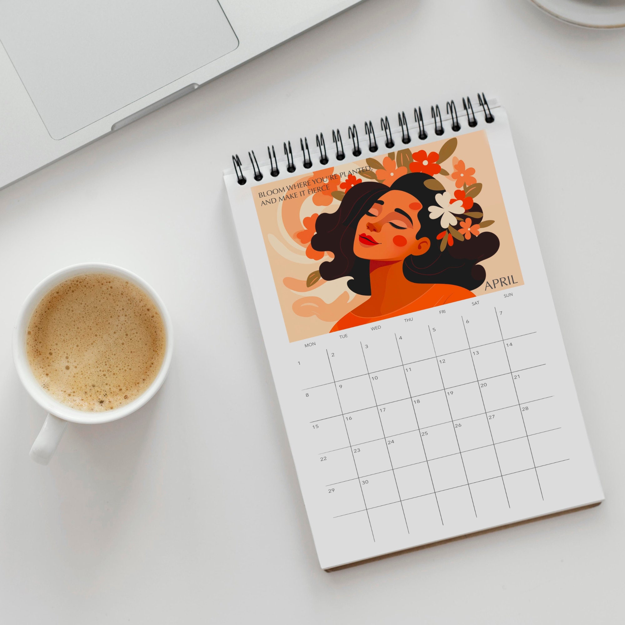 2024 Female Empowerment Digital Calendar Planner, Female Energy ...