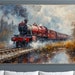 Art Print Magic Train Poster Steam Train Wall Decor Wizard School Dark ...