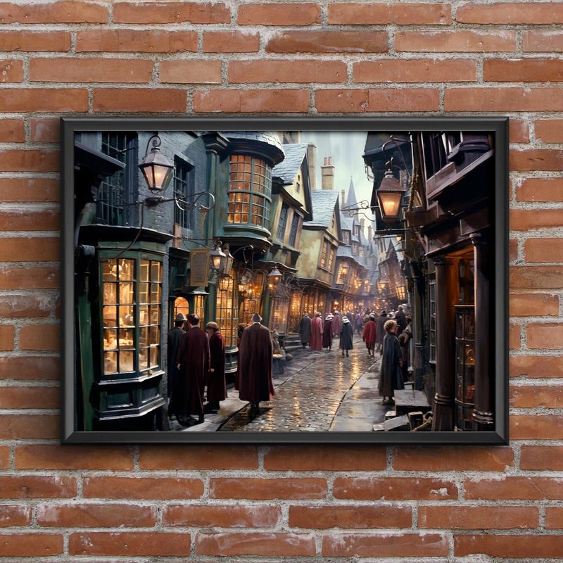Diagon Alley Framed Print - Etsy