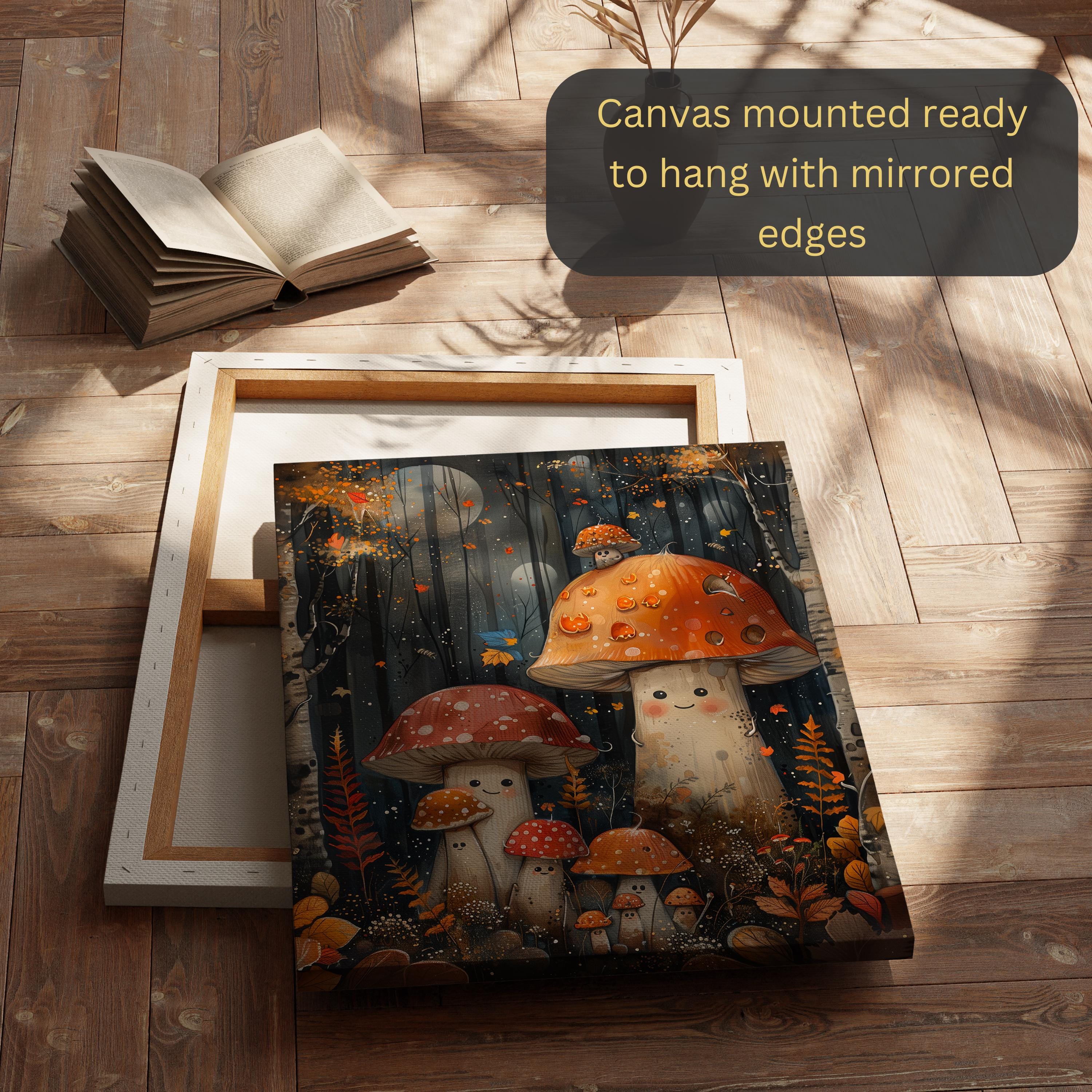 Whimsy Mushroom Poster for Kids Room Wall Art for Nursery Wall Decor ...