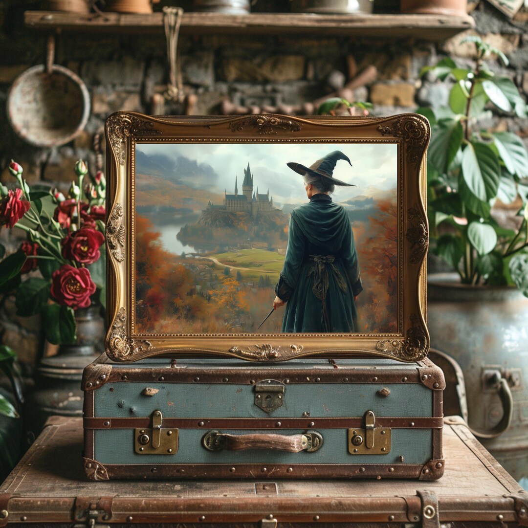 Wizard School Poster Late Headmistress Witch Print Magic Castle Gift ...